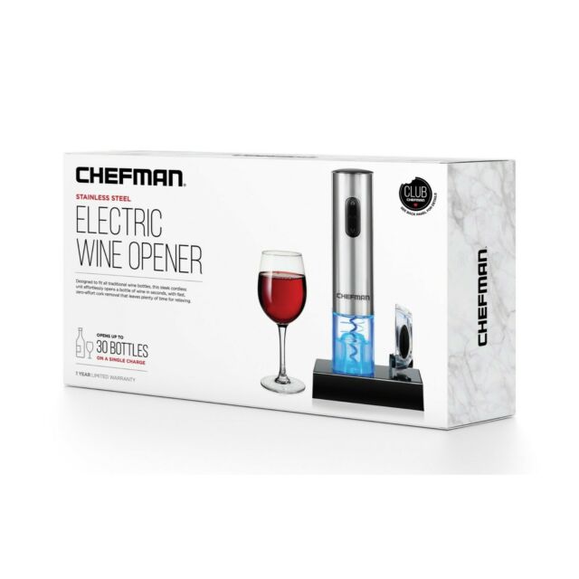 Electric Wine Bottle Opener w/ Rechargeable Battery, Charging Stand an ...